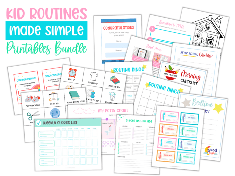 Printable After School Routine Chart to Simplify Your Afternoons